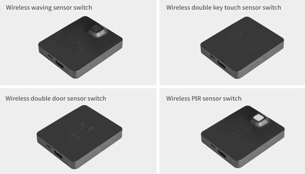 Wireless Door sensor, Wireless touch sensor, Wireless iR sensor ...
